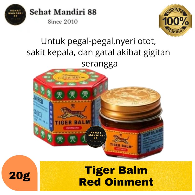 Jual Balsem Harimau Merah Tiger Balm - Red Ointment | Shopee Indonesia