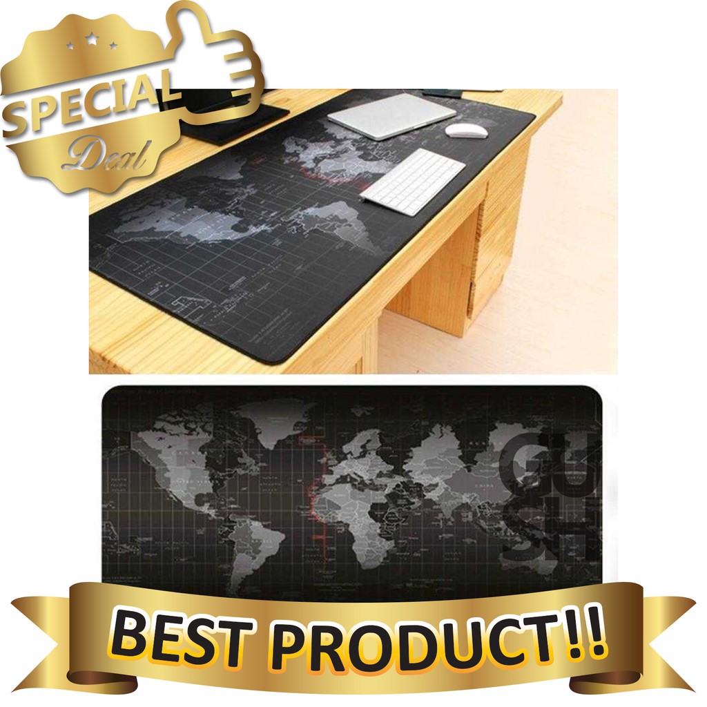 Jual Gaming Mouse Pad Desk Mat Motif Peta Dunia - Mouse Pad Gaming ...