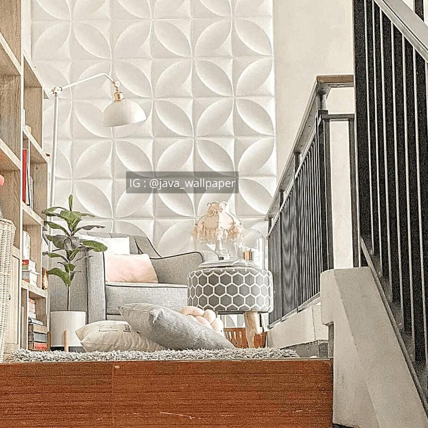 Jual FLOWER 3D Wallpanel PVC Motif Timbul Ornamen Dinding Hotel ...