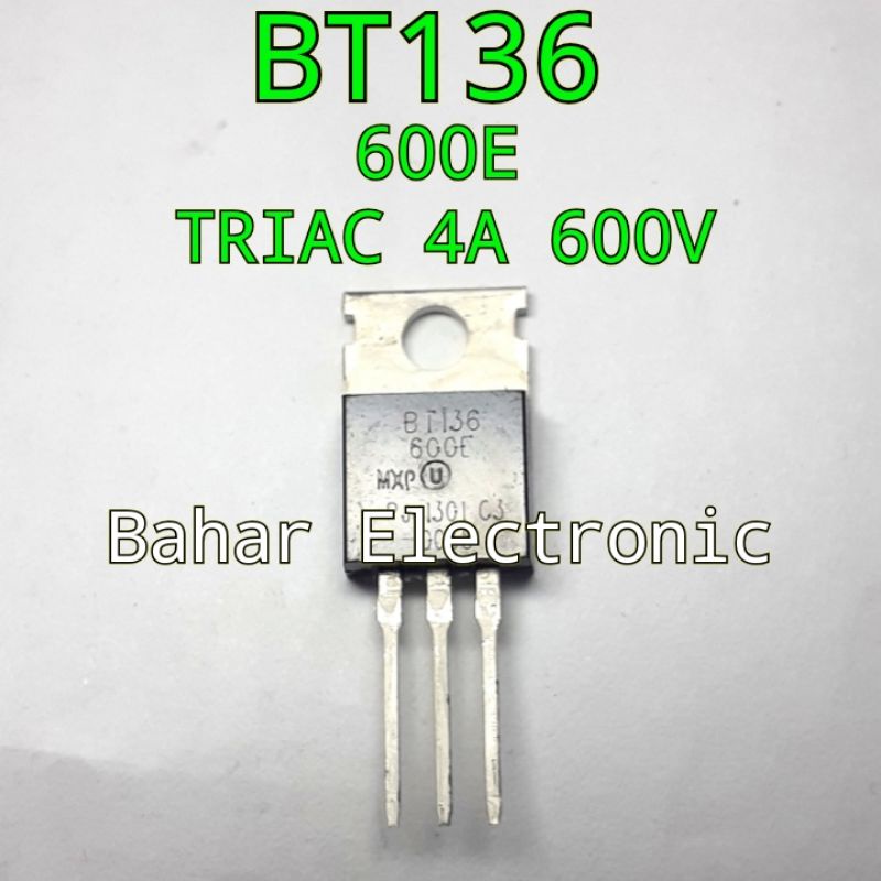 Jual TRIAC BT136 600E 4A 600V | Shopee Indonesia