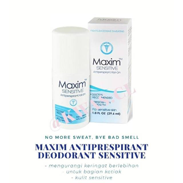Jual MAXIM SENSITIVE ANTIPERSPIRANT / MAXIM DEODORANT / MAXIM ...