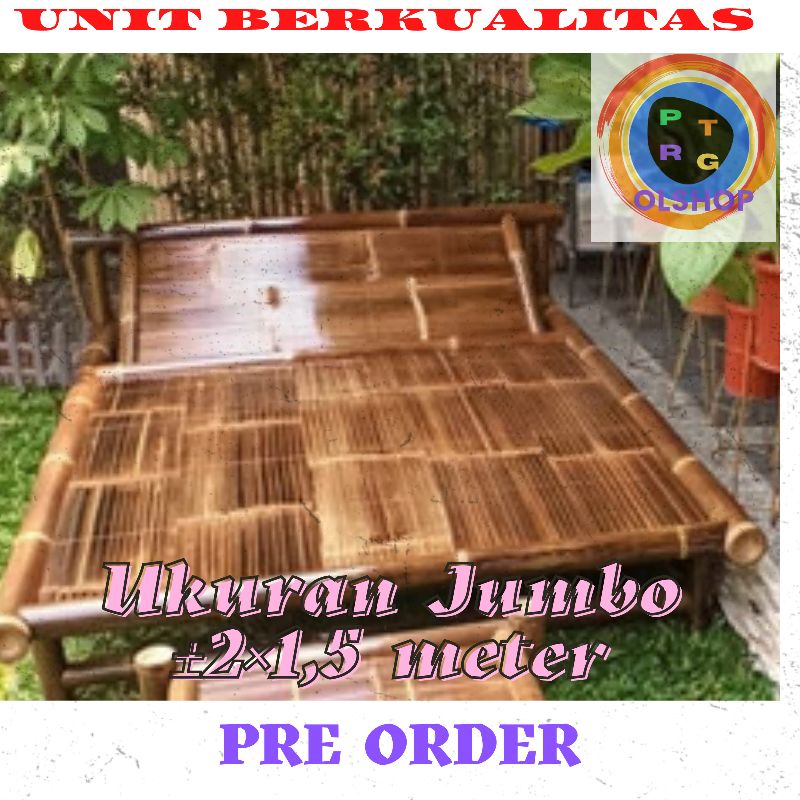 Jual bale bambu murah/kursi tradisional/bambu hitam/kursi terapi/Bale ...