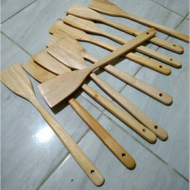 Jual Sutil/Sendok goreng /Spatula/Sodet Kayu Mahoni P37 Solet MURNI ...