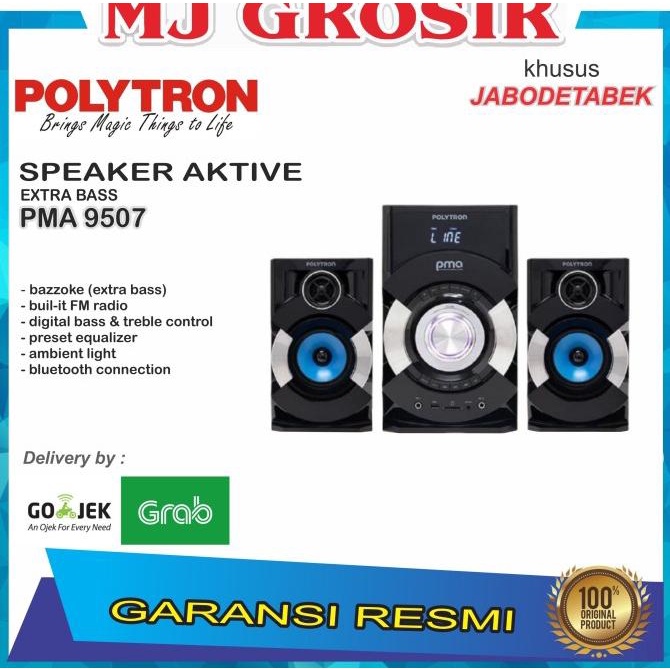 Jual Polytron Speaker Audio Pma 9507 Pma9507 Super Bass Bluetooth Fm Radio Agniyolealea | Shopee ...