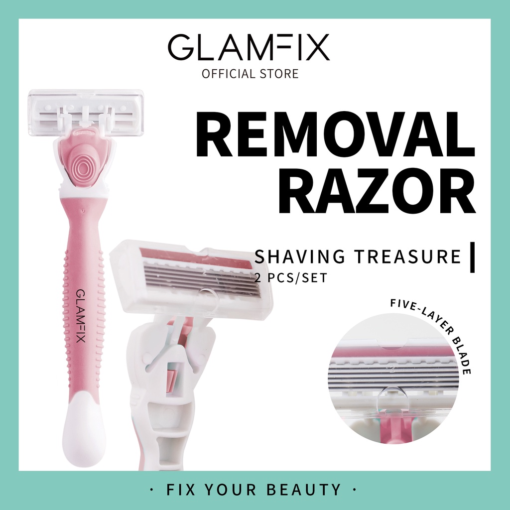 Jual GLAMFIX Fresh Hair Removal Razor 1pcs dan refill Alat Cukur Wanita ...
