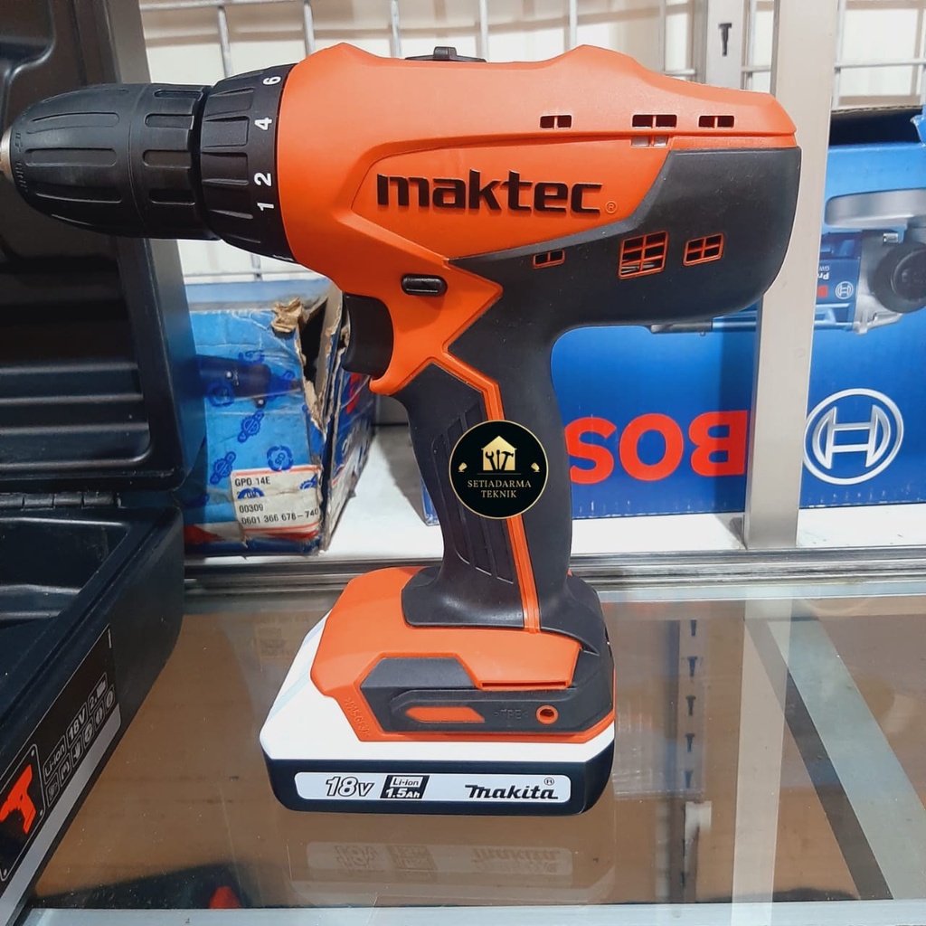 Jual MESIN BOR BATERAI MT 071E MAKTEC//CORDLESS DRIVER DRILL MT071E MAKTEC | Shopee Indonesia