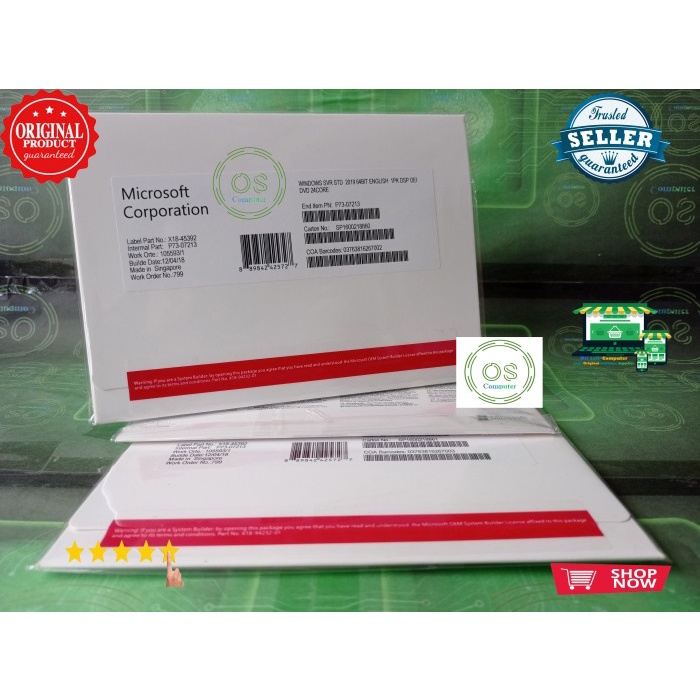 Jual Window Server 2019 Standard 24 Core Original Permanent | Shopee ...