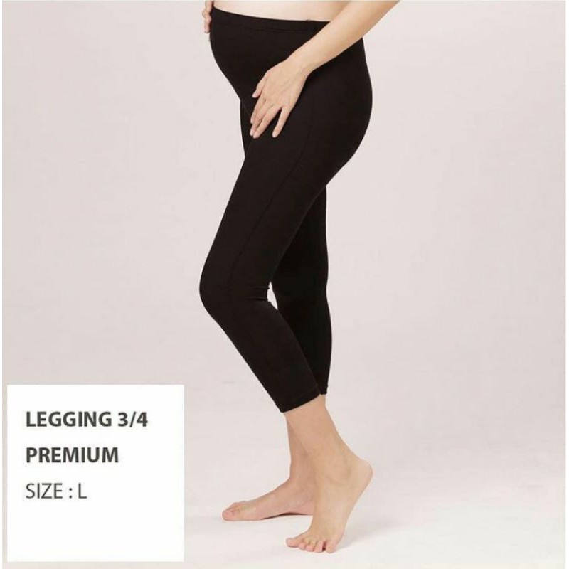 Jual HUG Celana Legging Hamil 3/4 Spandex Premium | Shopee Indonesia