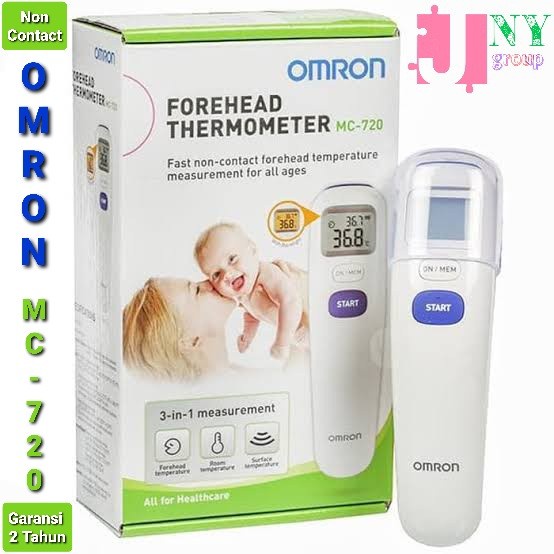Jual Termometer- Thermometer Infrared Omron Mc 720 For Head -Termometer ...