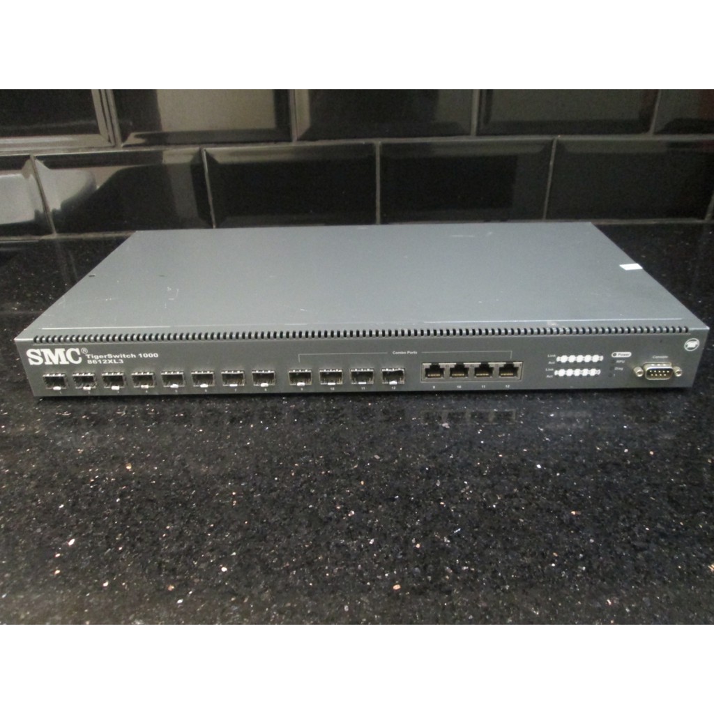 Jual Switch Hub Gigabit 12 Port SFP SMC TigerSwitch 1000 Manageable ...