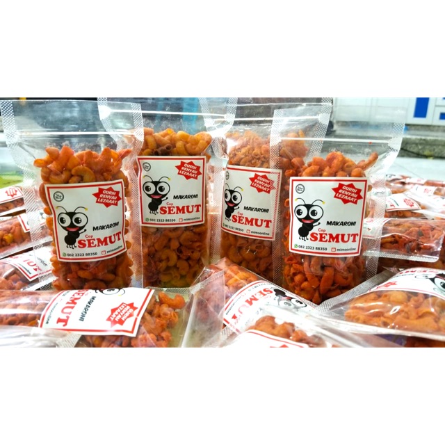 Jual MAKARONI Cap SEMUT makroni pedas manis pipa spiral keong bantet ...
