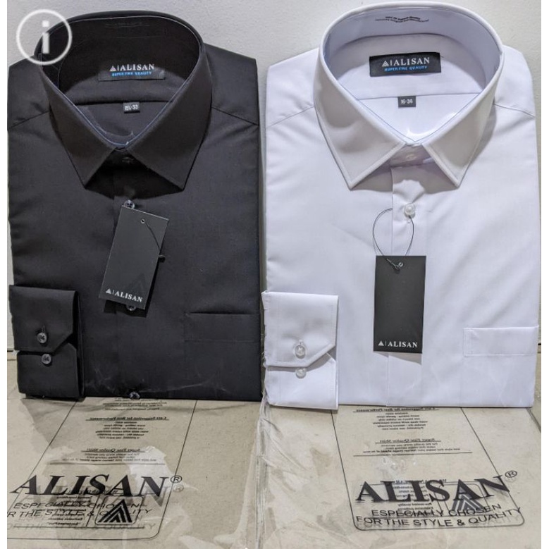 Jual Kemeja ALISAN POLOS REGULER lengan panjang (100% ORI) | Shopee ...