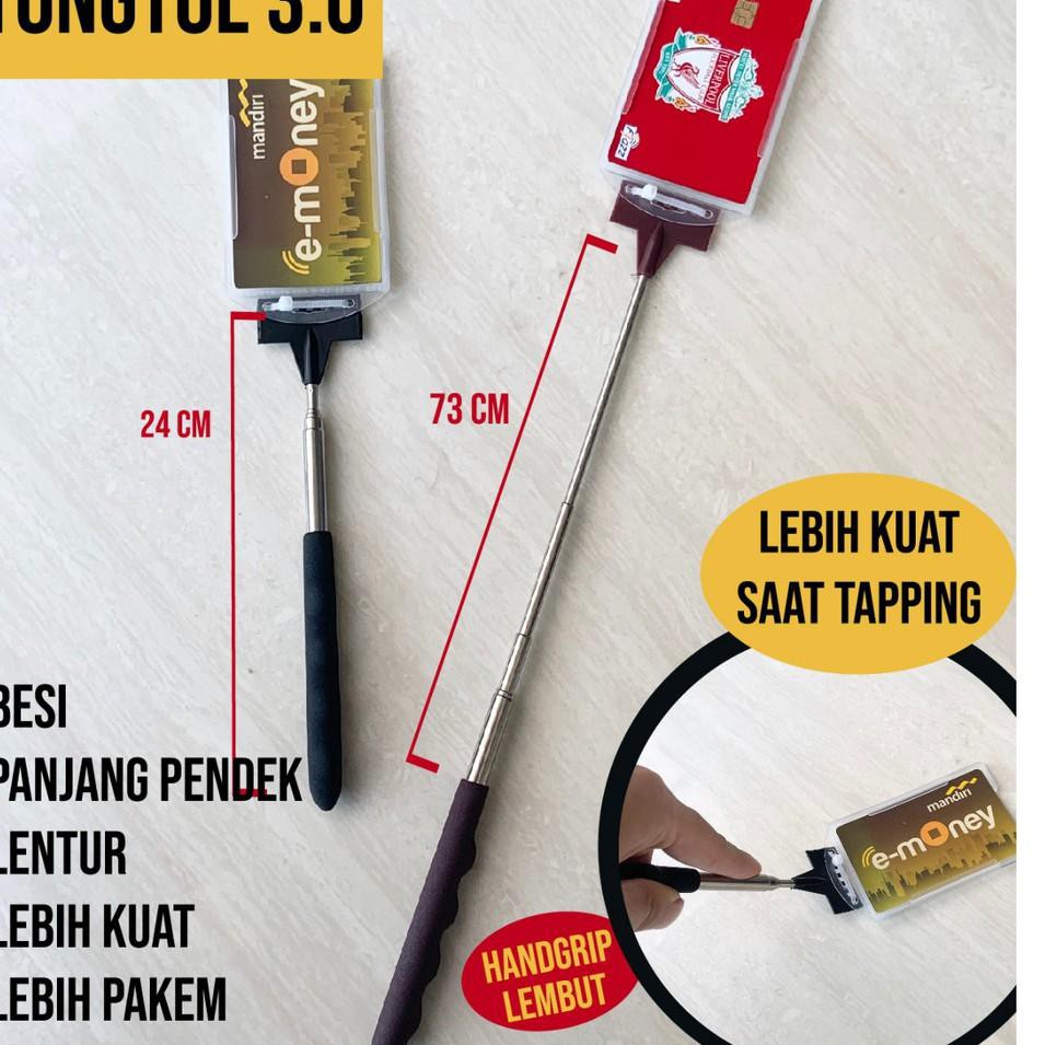 Jual mj Tongkat kartu e tol toll 3.0 flexible besi panjang pendek grip ...