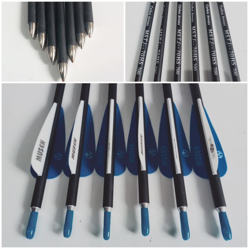 Jual Arrow MUSEN MSTJ-70HS - Arrow Mix Carbon Anak Panah OD7mm - MUSEN ...