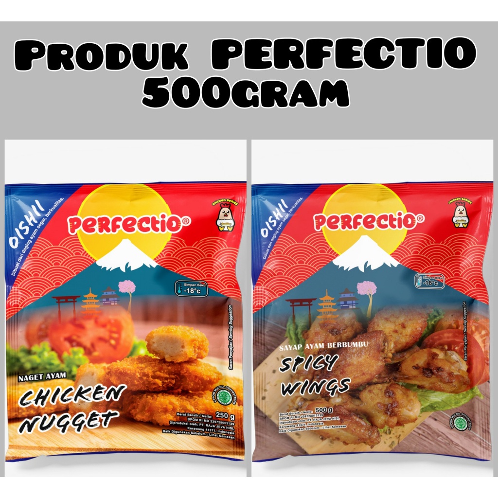 Jual Nugget Ayam - Spicy Wings PERFECTIO 500gr | Shopee Indonesia
