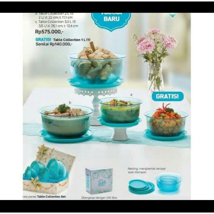 Jual Tupperware Table Collection | Shopee Indonesia