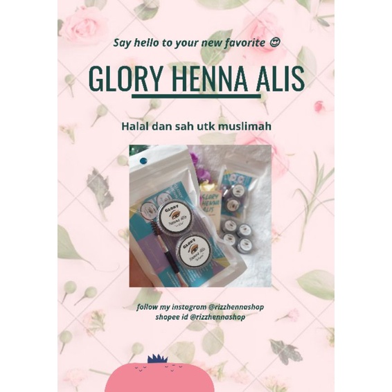 Jual HENNA ALIS GLORY /EYE BROW HENNA PREMIUM KEMASAN JAR | Shopee ...