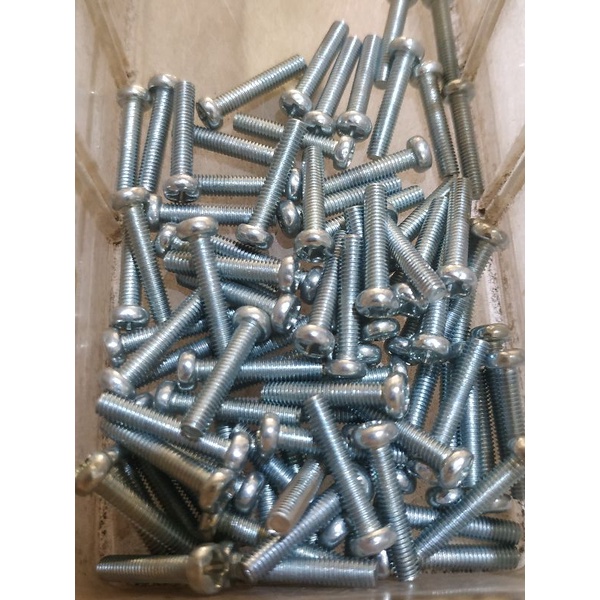 Jual BAUT 3MM 3 X 15MM + MUR (100 set) | Shopee Indonesia