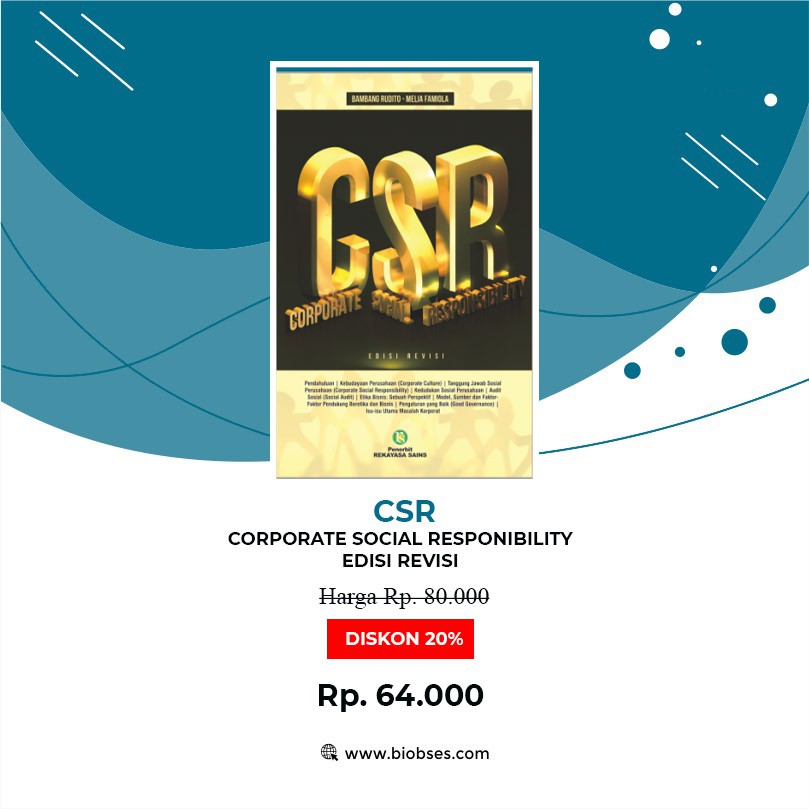 Jual BUKU CSR CORPORATE SOCIAL RESPONSIBILITY EDISI REVISI | Shopee ...