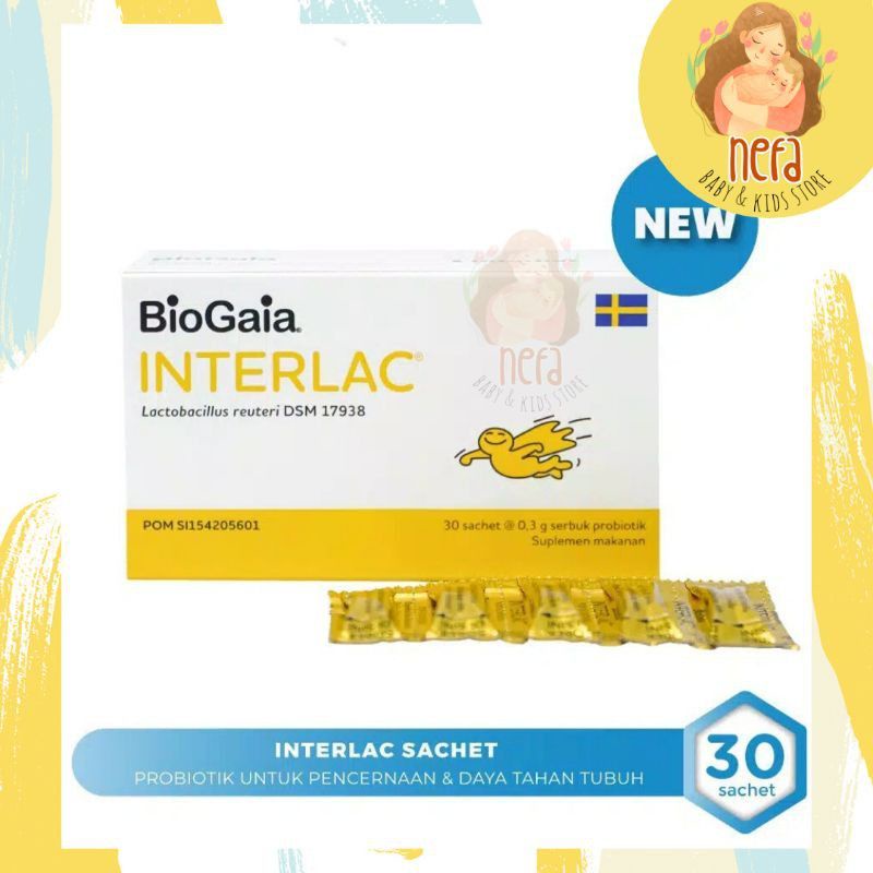 Jual INTERLAC PROBIOTIC SACHET 1GRAM EXP 2023 | Shopee Indonesia