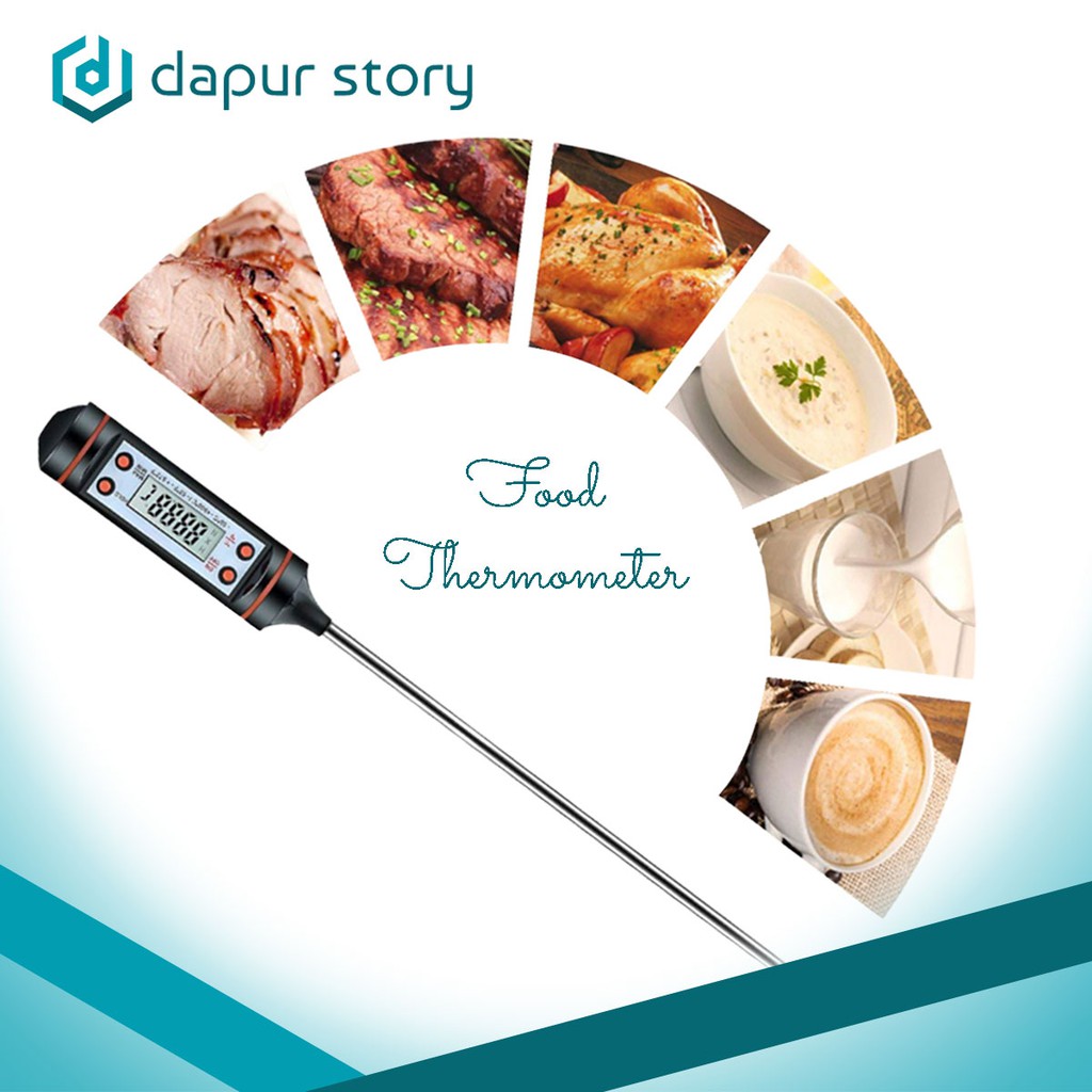 Jual Digital Termometer Masak Alat Pengukur Suhu Kopi dan Makanan ...