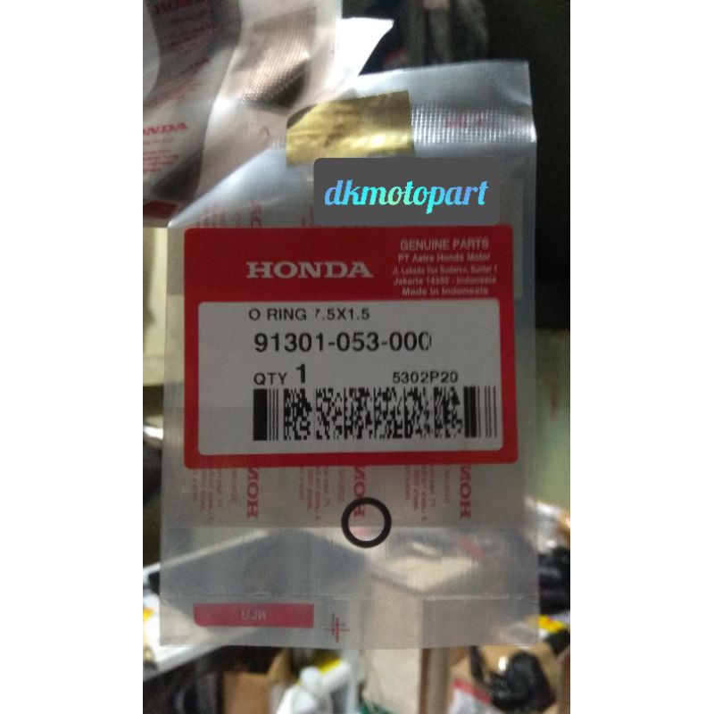 Jual O RING 7.5X1.5 ORING AS PULLY BEAT SCOOPY FI 91301-053-000 ...