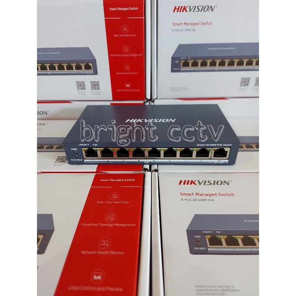 Jual SWITCH HUB POE HIKVISION 8 PORT DS-3E1309P-EI SMART MANAGED SWITCH | Shopee Indonesia