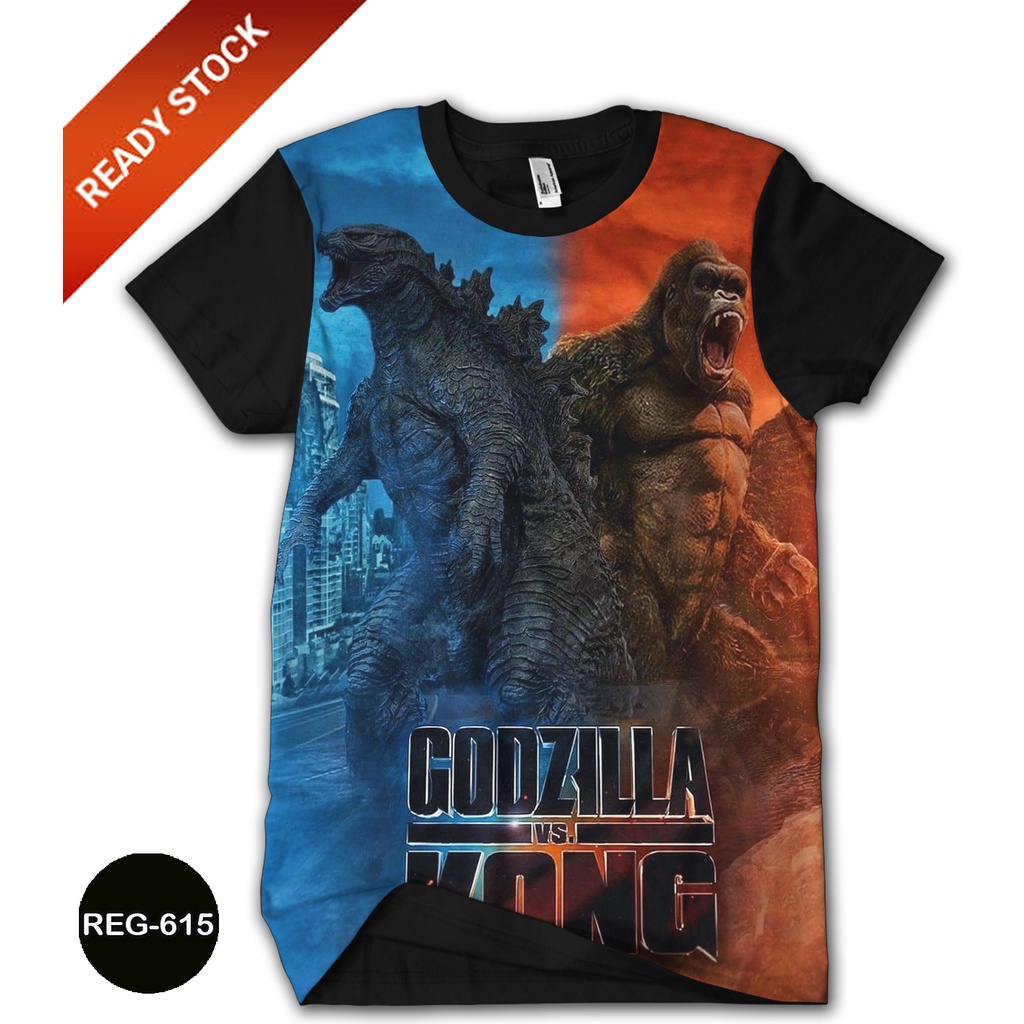 Jual Baju Godzilla vs Kong Kaos Anak Godzilla Trendy dan Terlaris #REG ...