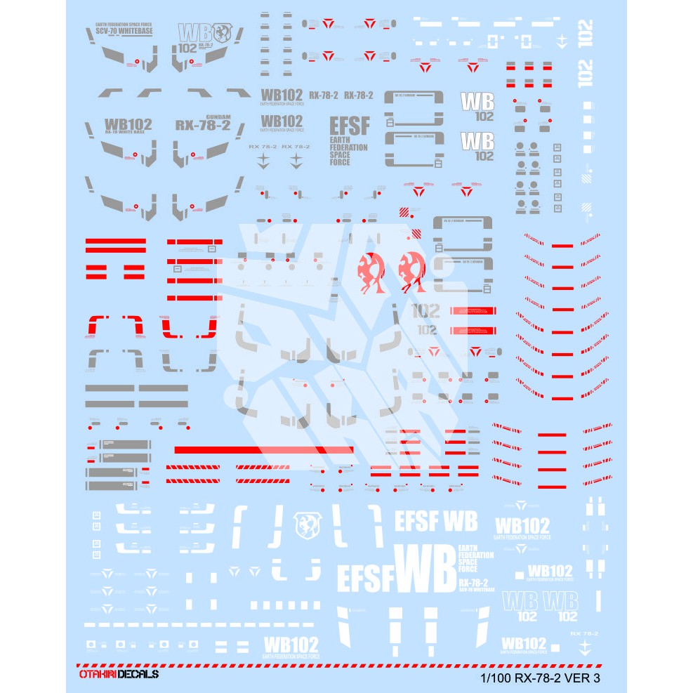 Jual RX 78 VER 3 DECAL | Shopee Indonesia