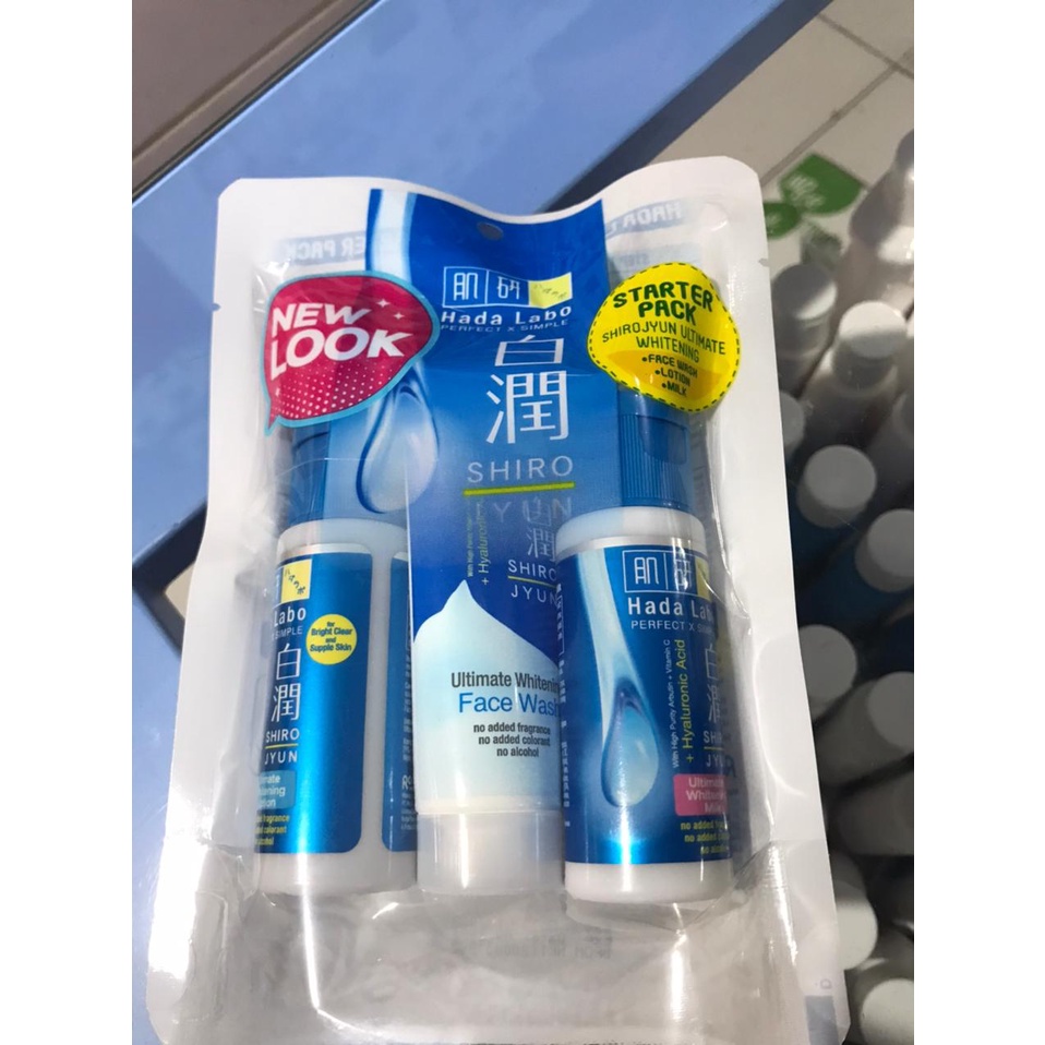 Jual Hadalabo (Hada Labo) Shirojyun Starter Pack (Biru) | Shopee Indonesia