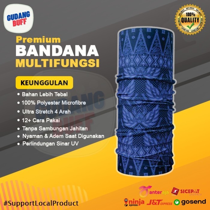 Jual Motif Baduy Masker Slayer Baff Tebal CK Bandana Balaclava Gunung ...