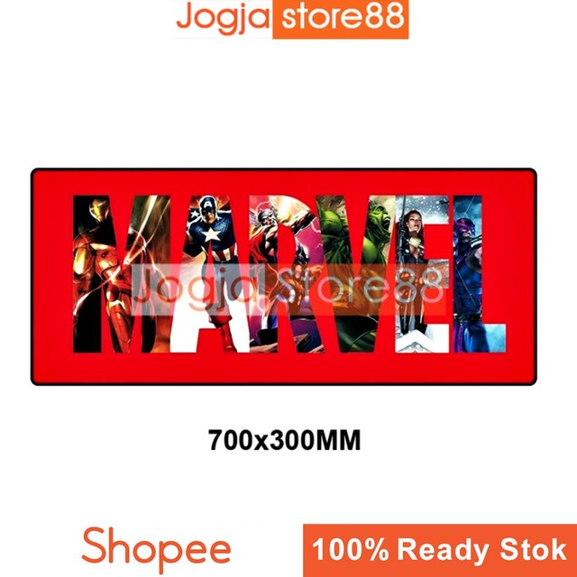 Jual Mouse Pad Gaming Desain Marvel Anti Slip Backing Mat Lembut ...