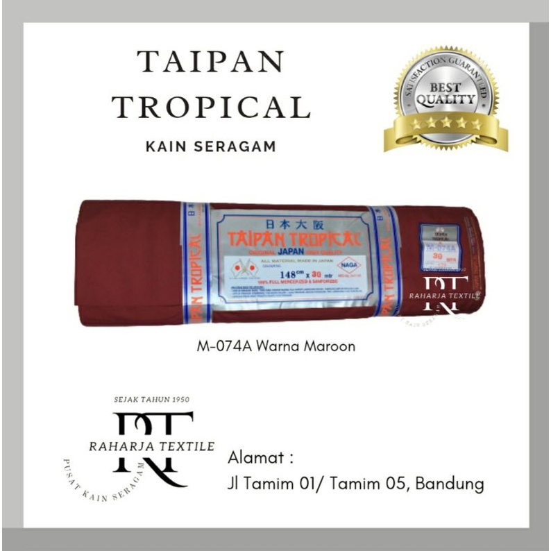 Jual Kain Taipan Tropical 0.5m Bahan Seragam Meteran Eceran Part 2 ...