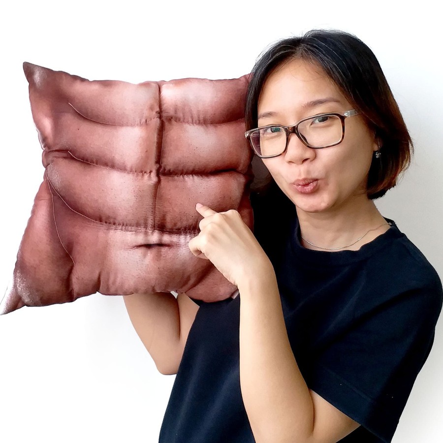 Jual Bantal Roti Sobek Six Pack Besar untuk kado unik lucu | Shopee ...