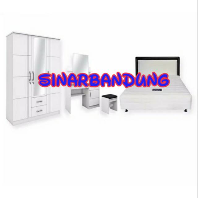 Jual PAKET HEMAT RUANG KAMAR TIDUR SET MULTIBED + LEMARI + MEJA RIAS ...