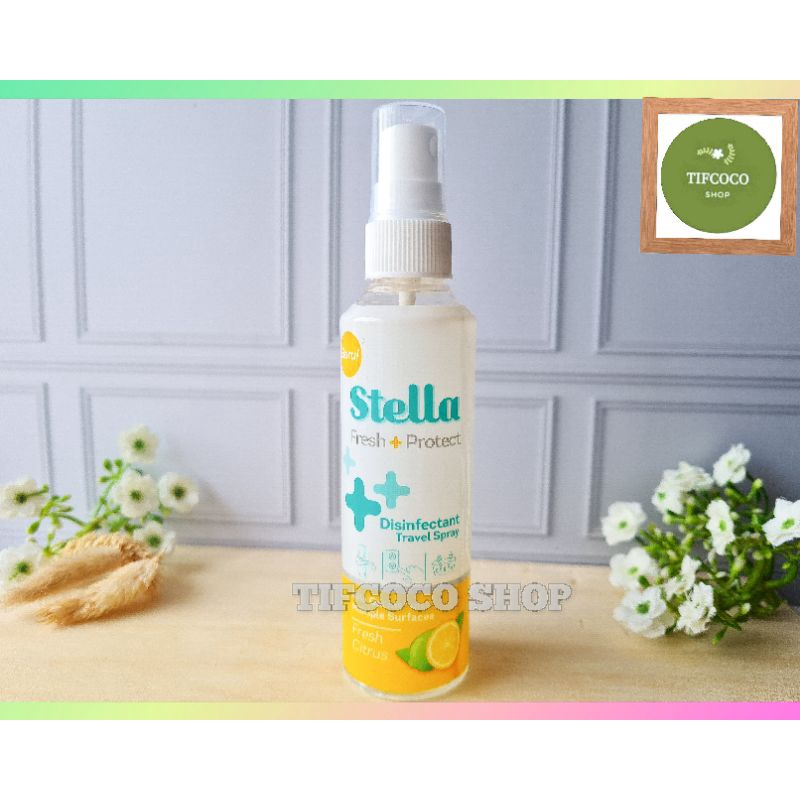 Jual STELLA FRESH AND PROTECT TRAVEL SPRAY DISINFECTANT 100 ML | Shopee ...