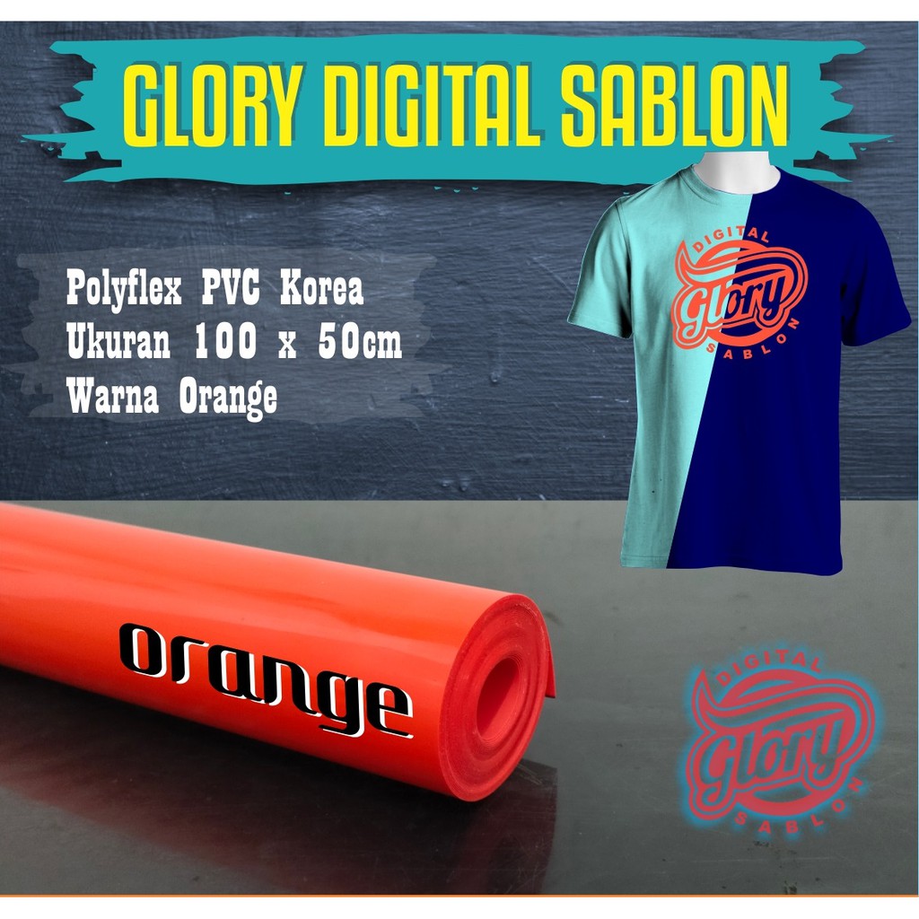 Jual Polyflex PVC korea orange | Shopee Indonesia