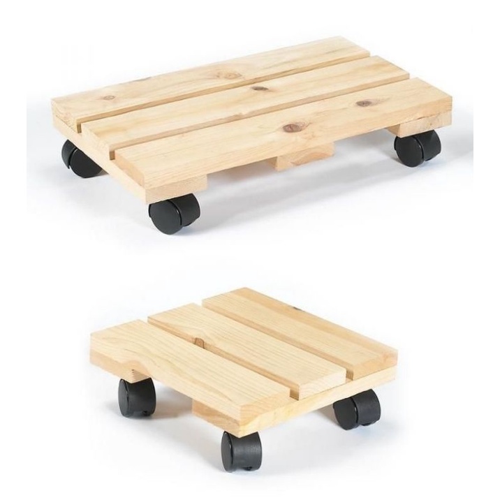 Jual Tatakan Pot Roda/dolly plant/standing pot kayu ( 39 ) | Shopee ...
