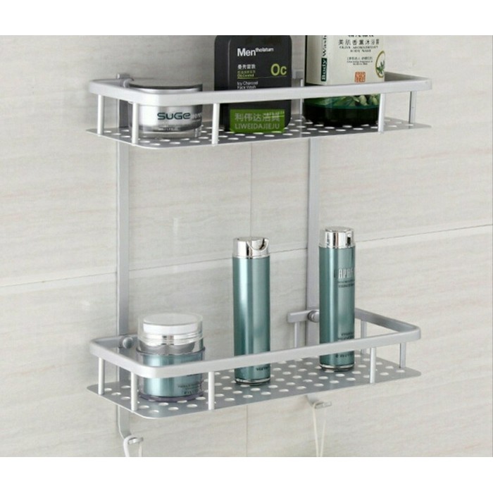 Jual Rak Sabun Aluminium /Rak Kamar Mandi/Bathroom Rack/Dispenser Sabun ...