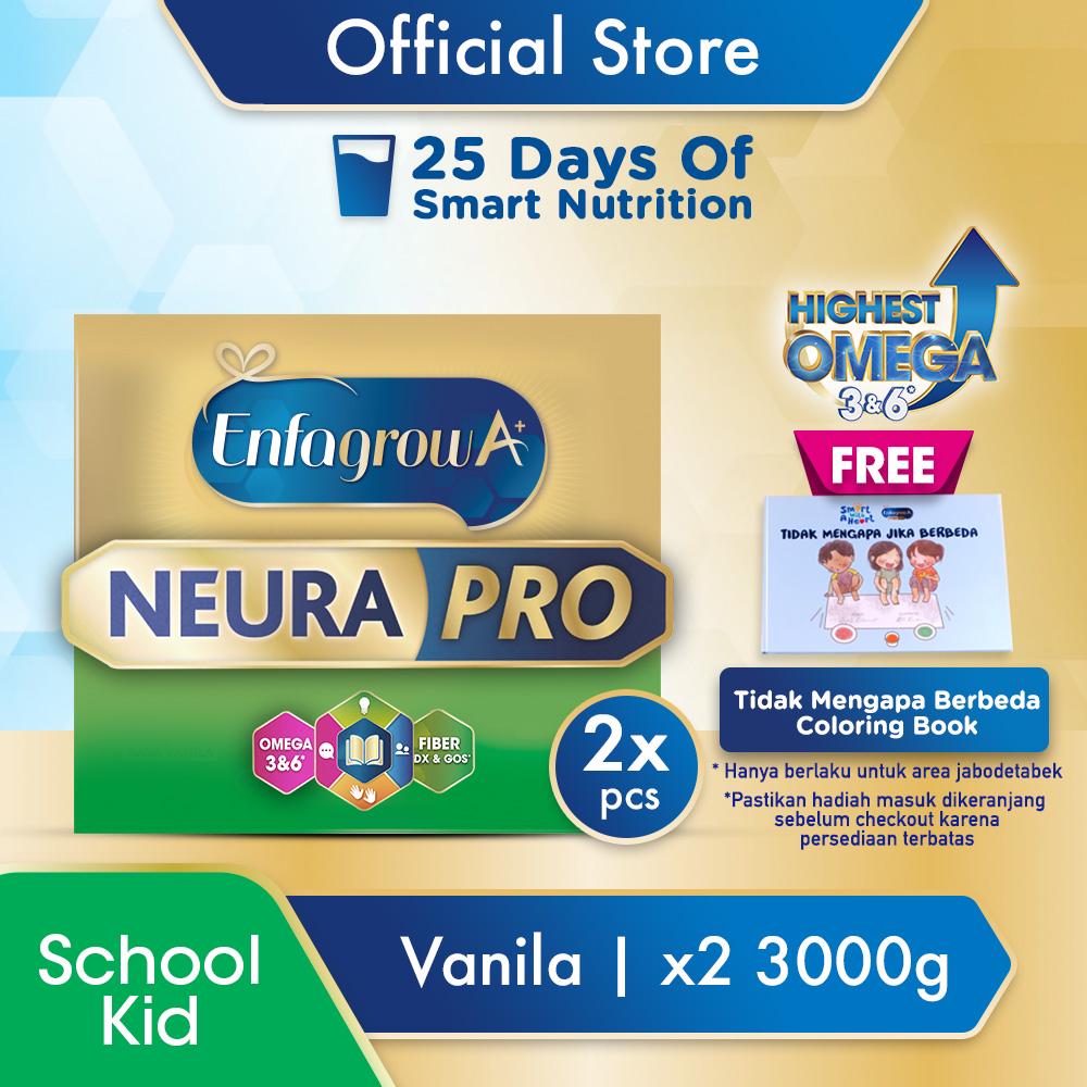 Jual Enfagrow A+ 4 Susu Anak Vanila 2x3000 gr +[FREE] Coloring Book ...