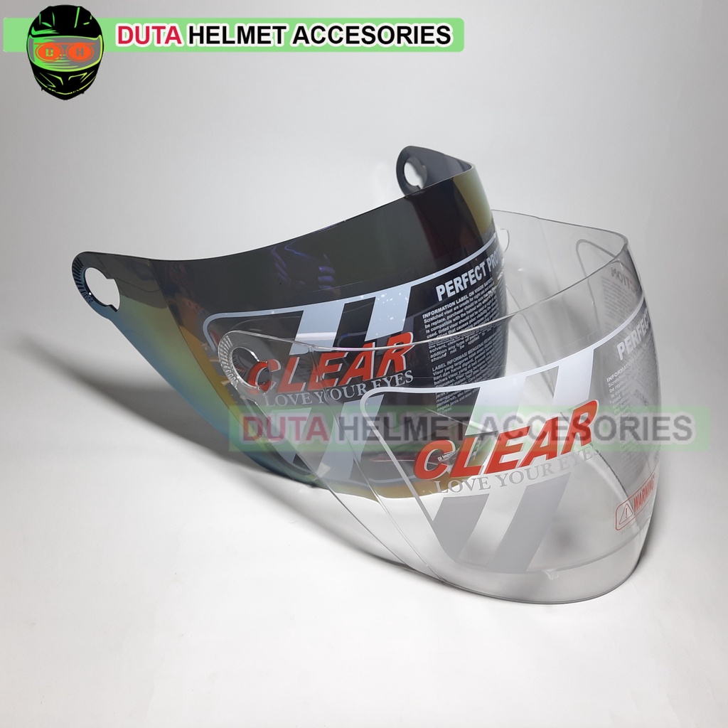 Jual Kaca Visor helm NHK Predator 2 Visor NHK Godzilla Bening Pelangi ...