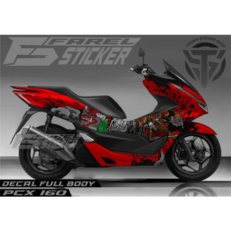 Jual decal full body Honda PCX 160 stiker variasi dekal pcx new full ...