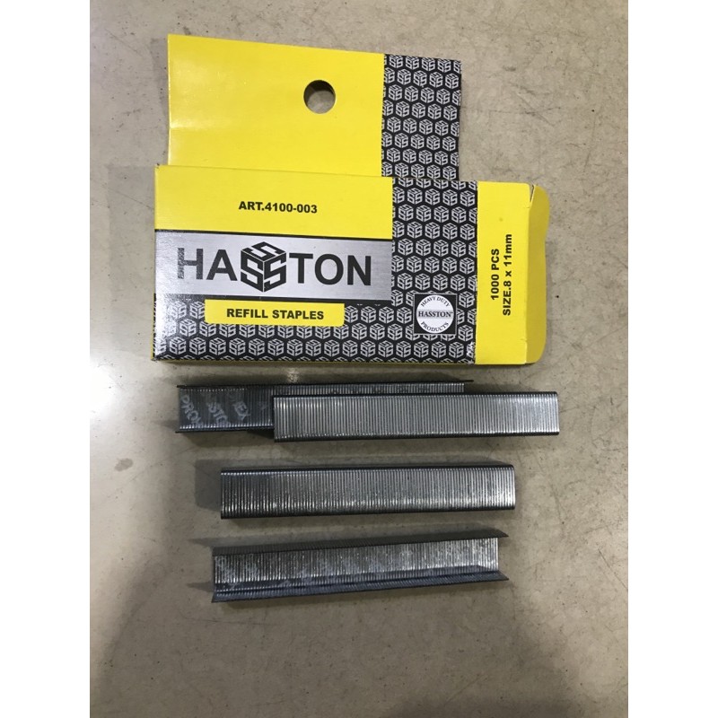 Jual isi steples/refill steples HASTON 8x11mm 1000pcs | Shopee Indonesia