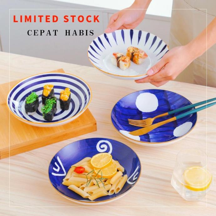 Jual Piring Japan Style Keramik Bualt Modern 18cm/20cm | Shopee Indonesia
