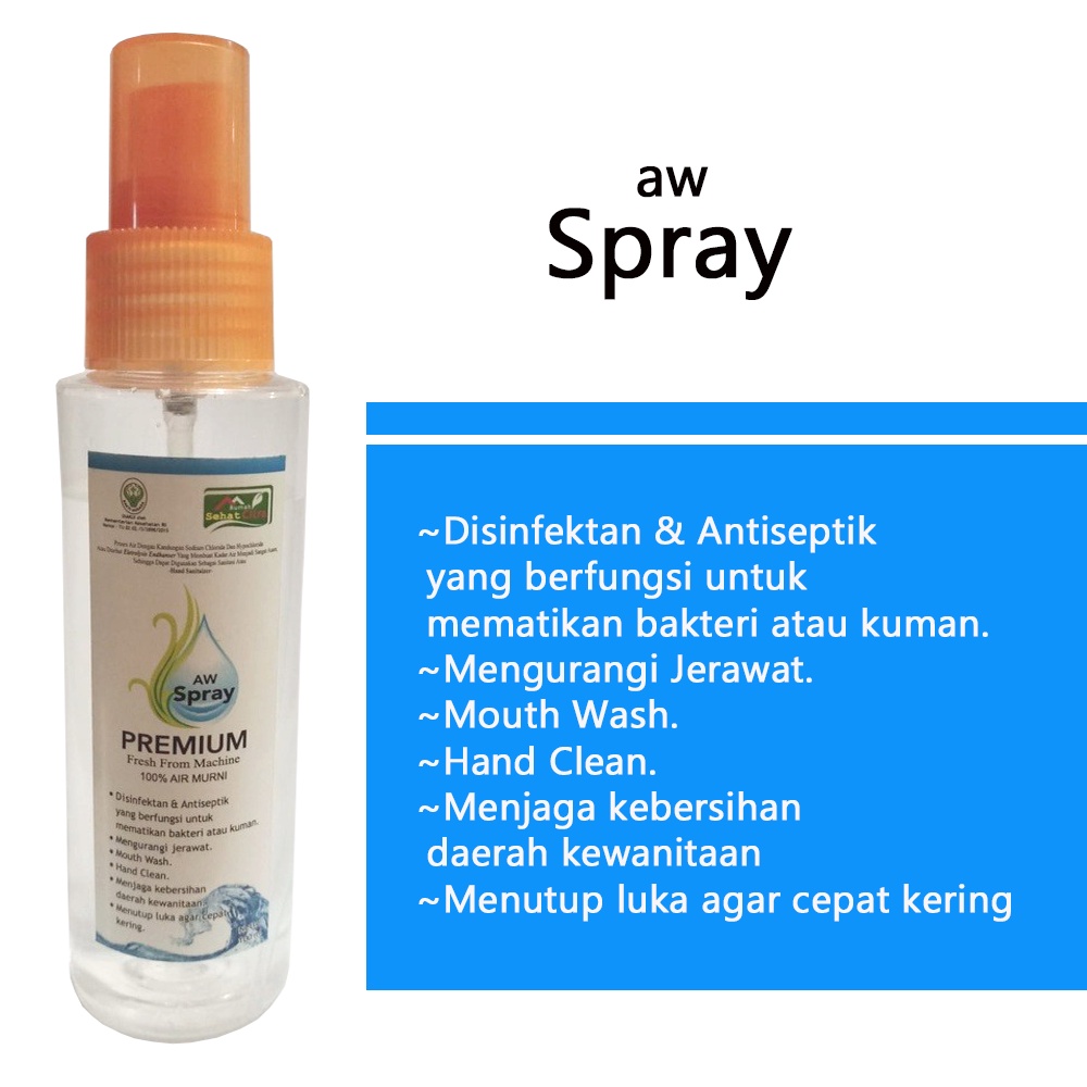 Jual AW SPRAY Antiseptik dan Antibactery 100ml dan 60ml | Shopee Indonesia