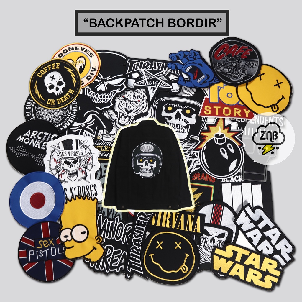 Jual ZINBONS BACKPATCH BORDIR TEMPELAN JAKET PATCH MUSIK PATCH MOTOR ...