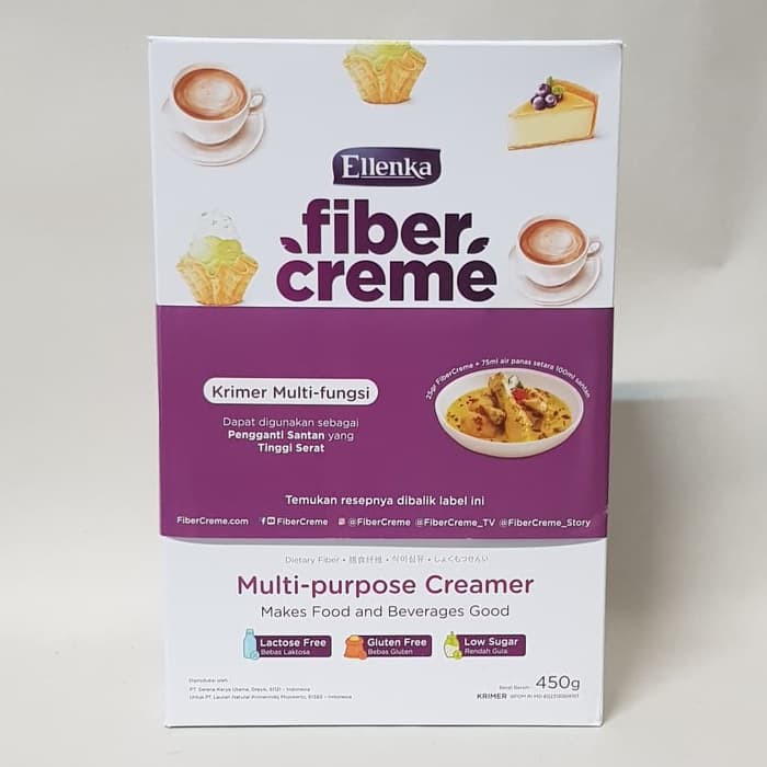 Jual ELLENKA FIBER CREME | MULTI PURPOSE CREAMER 450 GR | Shopee Indonesia