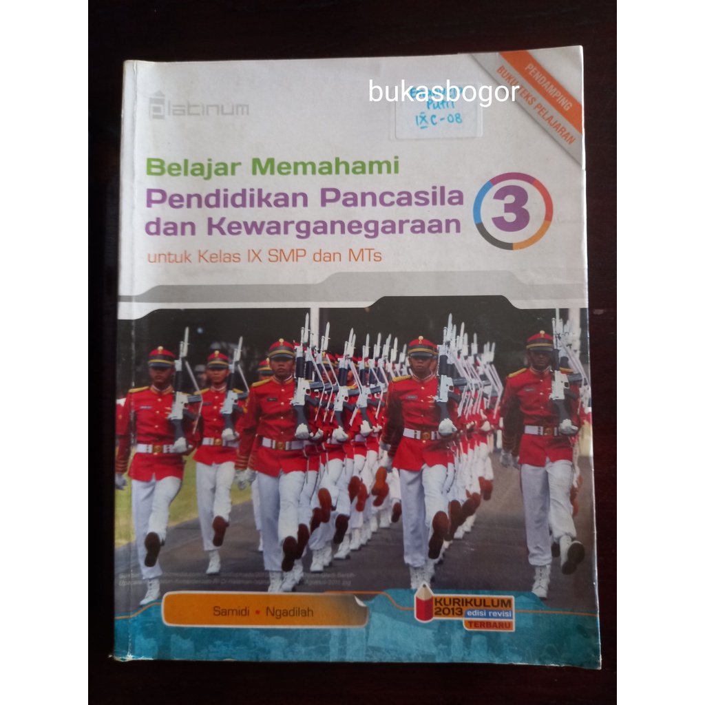 Jual Buku Belajar Memahami Pendidikan Pancasila dan Kewarganegaraan Kelas 9 IX SMP MTs ...