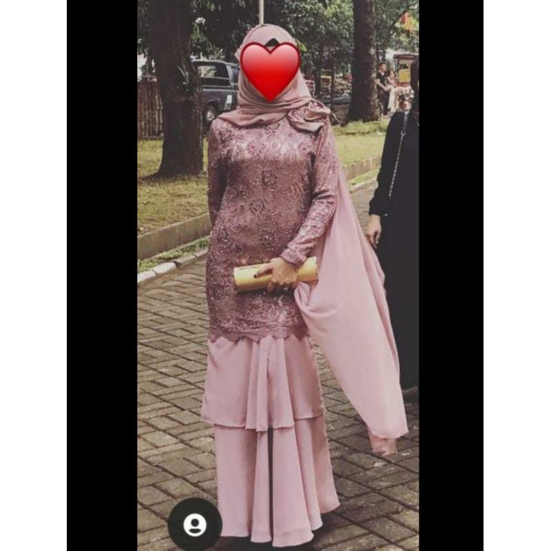 Jual Baju Pesta warna pitch Pink Ukuran S atau M bisa buat Kondangan ...