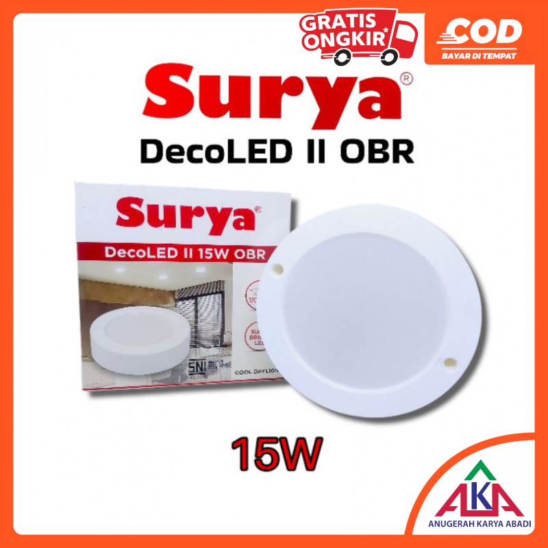 Jual Lampu Downlight SURYA DecoLED II OBR OutBow Panel Led OBR 10W 15W ...